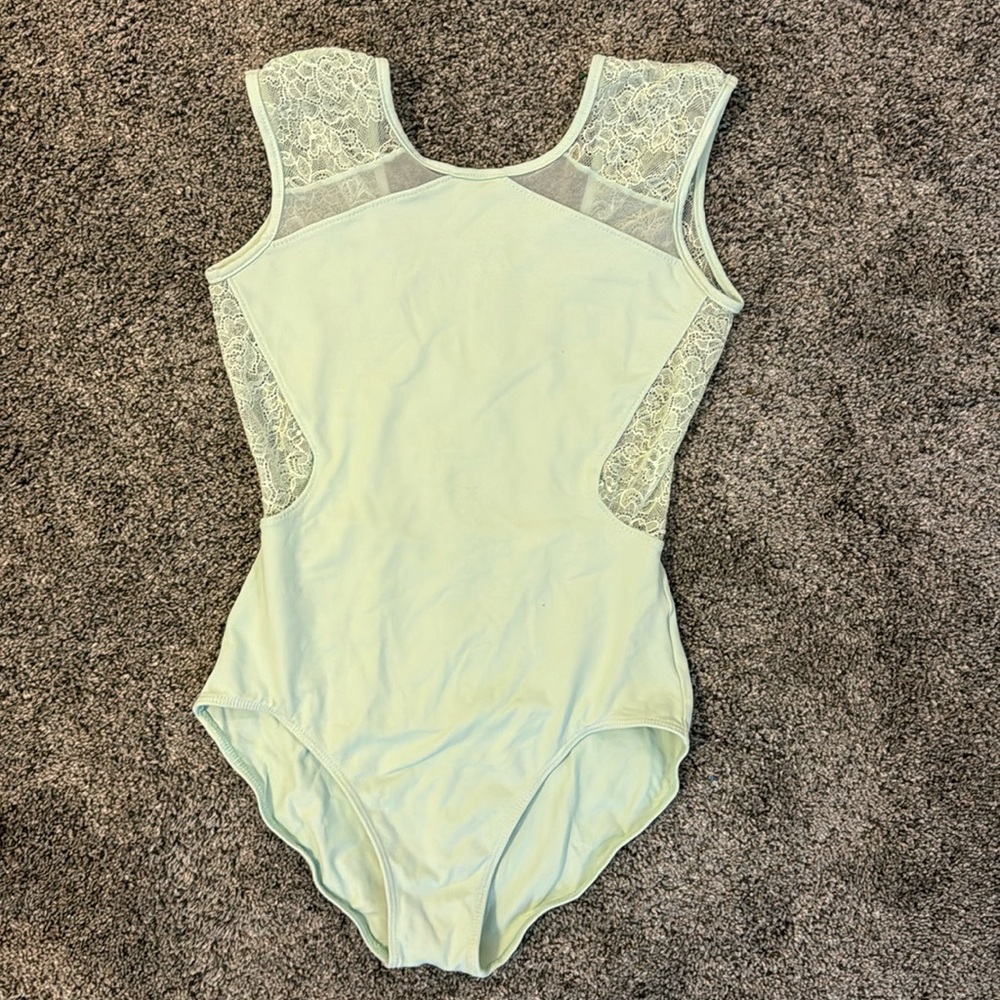 Adult Small So Danca Pastel Green Leotard - Gem